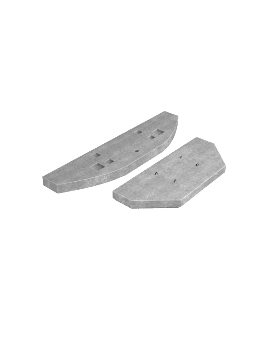 REINFORCED CONCRETE COUNTERWEIGHT BLOCKS TYPE KB - Group company "Orient"